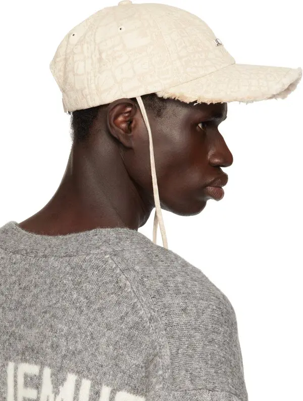 新品【JACQUEMUS】 CROCO BEIGE キャップ Jacquemus The Artichaut' Cap In 1jk Croco Beige - 26% Off